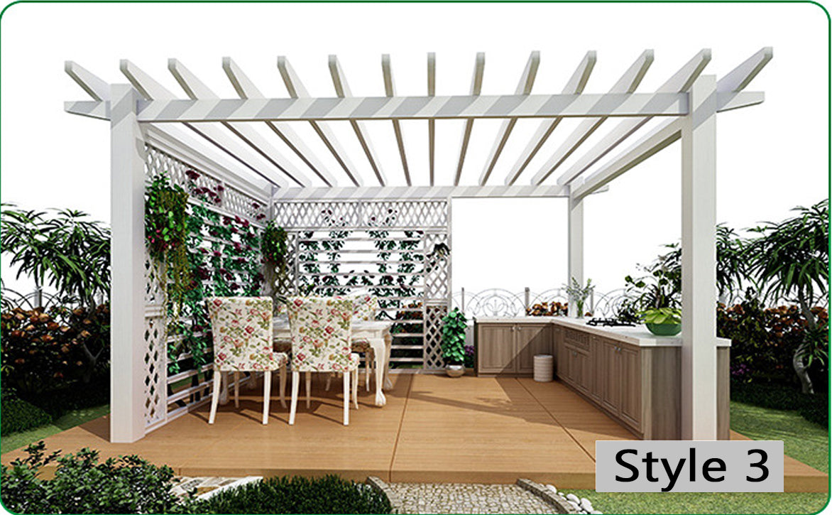 Aluminum Trellis Structures Amazon.com: PURPLE LEAF 12' X 16' Outdoor